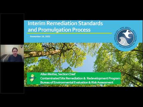 Contaminated Site Remediation & Redevelopment Program (CSRRP) - PFAS Interim Soil Standards Webinar