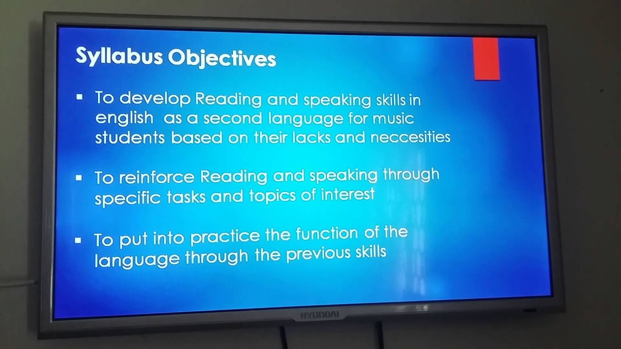 ESP Course Presentation