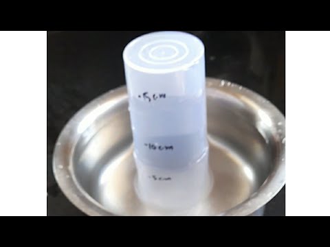 Experiment of barometer with water 💧