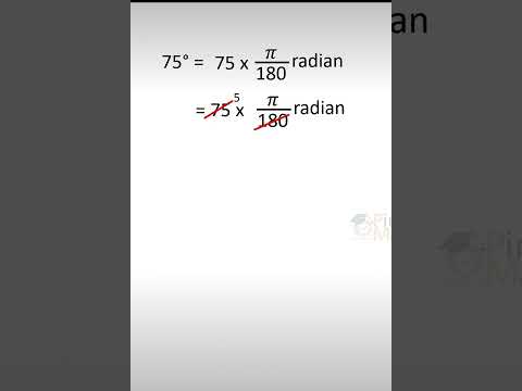 MENGUBAH DERAJAT MENJADI PI RADIAN #trigonometri