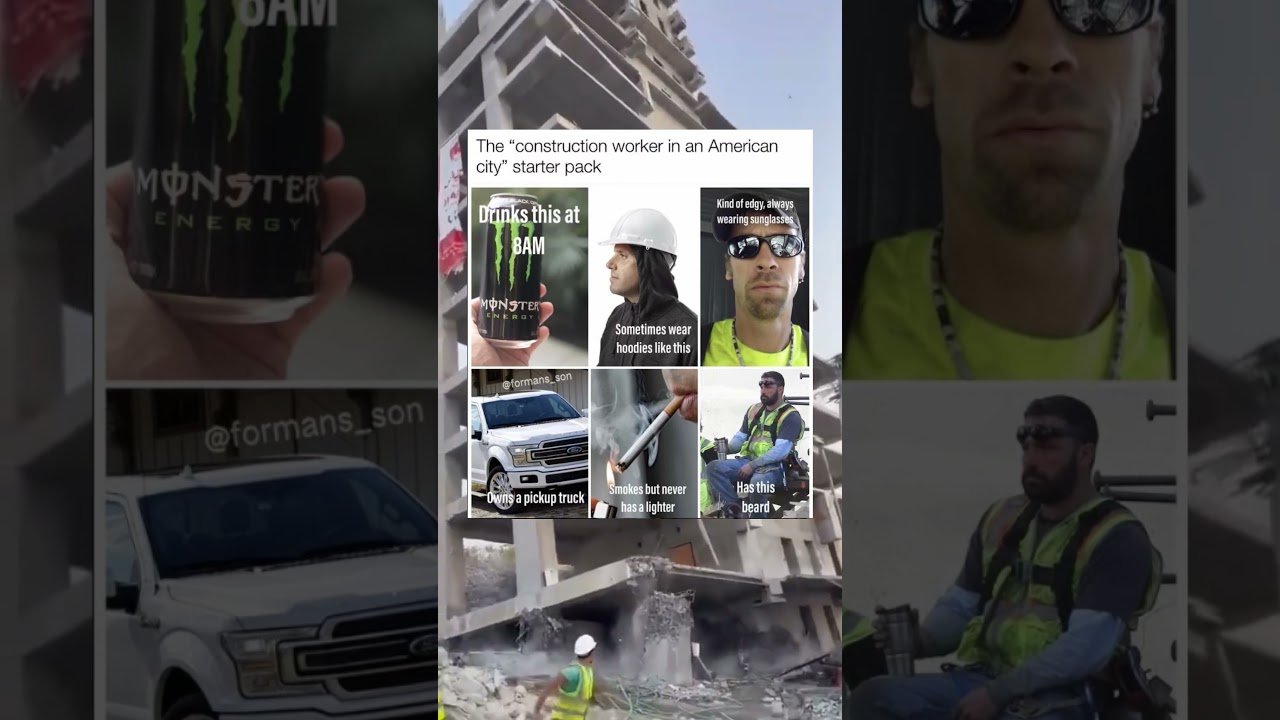 Construction Worker Starter Pack #construction