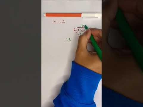 101 Divided by 2 | Division of whole numbers |101÷2