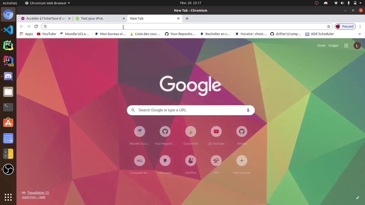 LINFO1341 - Réseaux informatiques - Setup du projet