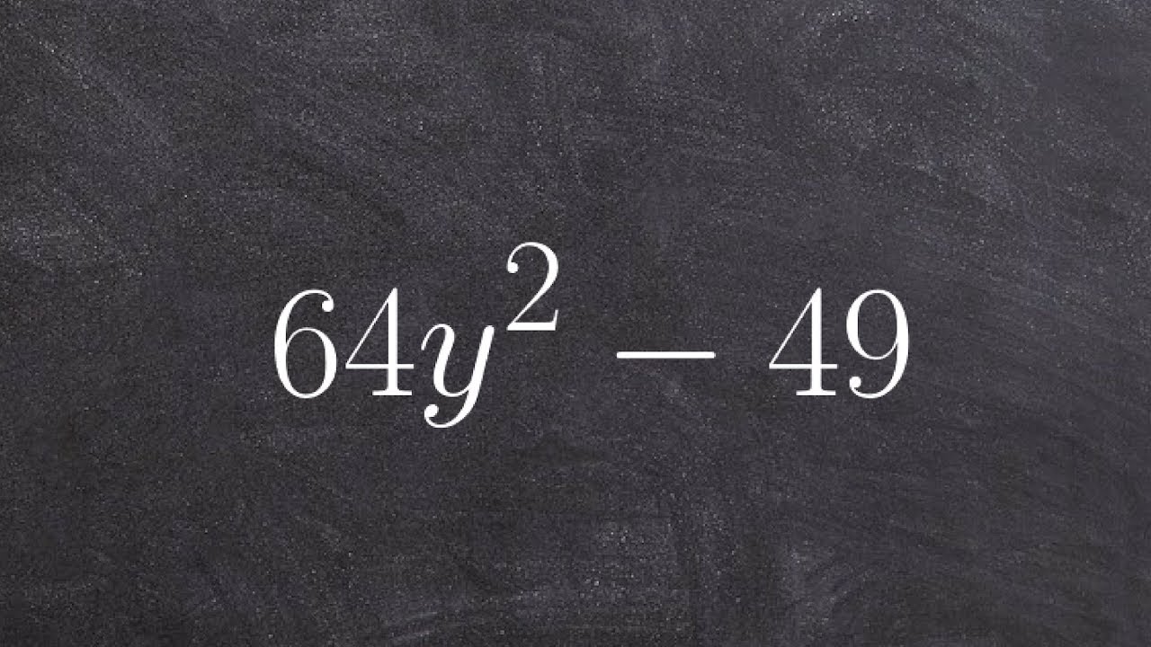 Factoring using difference of two squares