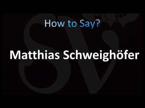 How to Pronounce Matthias Schweighöfer (Oppenheimer)
