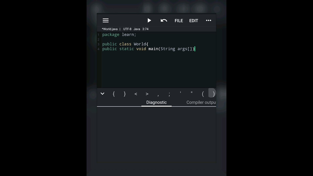 Java program to print Hello World #youtubeshorts #youtube
