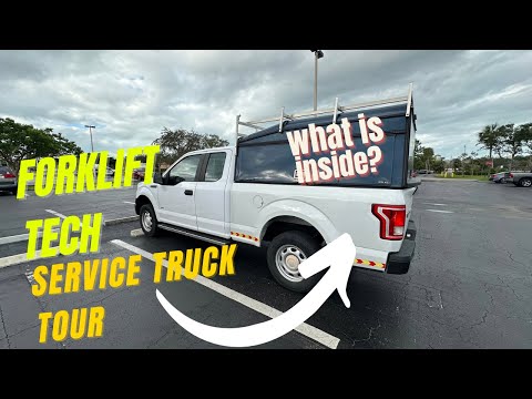 SERVICE TRUCK TOUR- Mobile forklift technician. What can it fit inside?