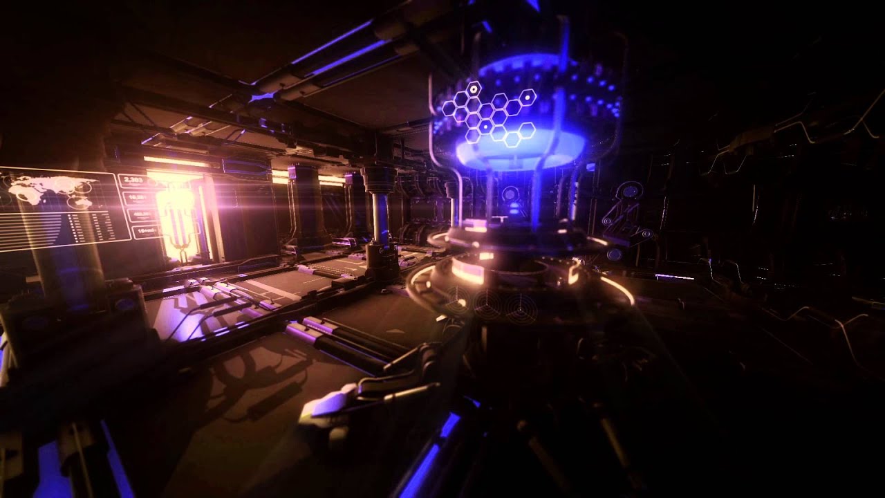 Sci-Fi Room Interior Lighting Test