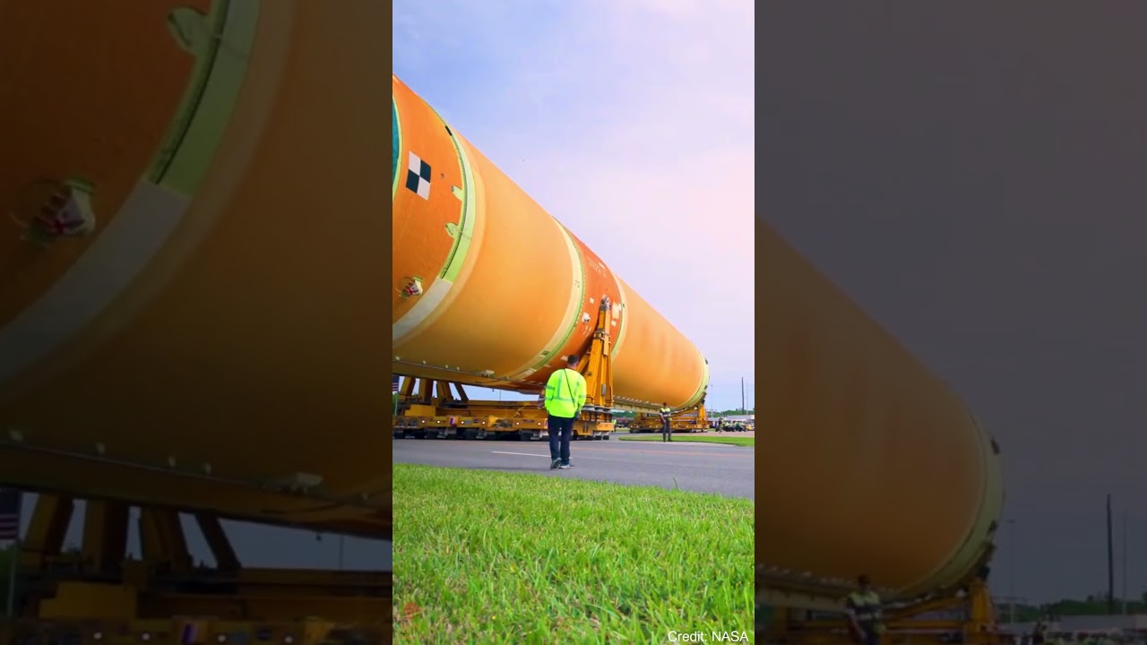 Massive Core Stage Rollout for Artemis III