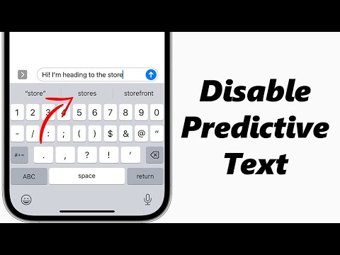 How To Turn OFF Predictive Text On iPhone