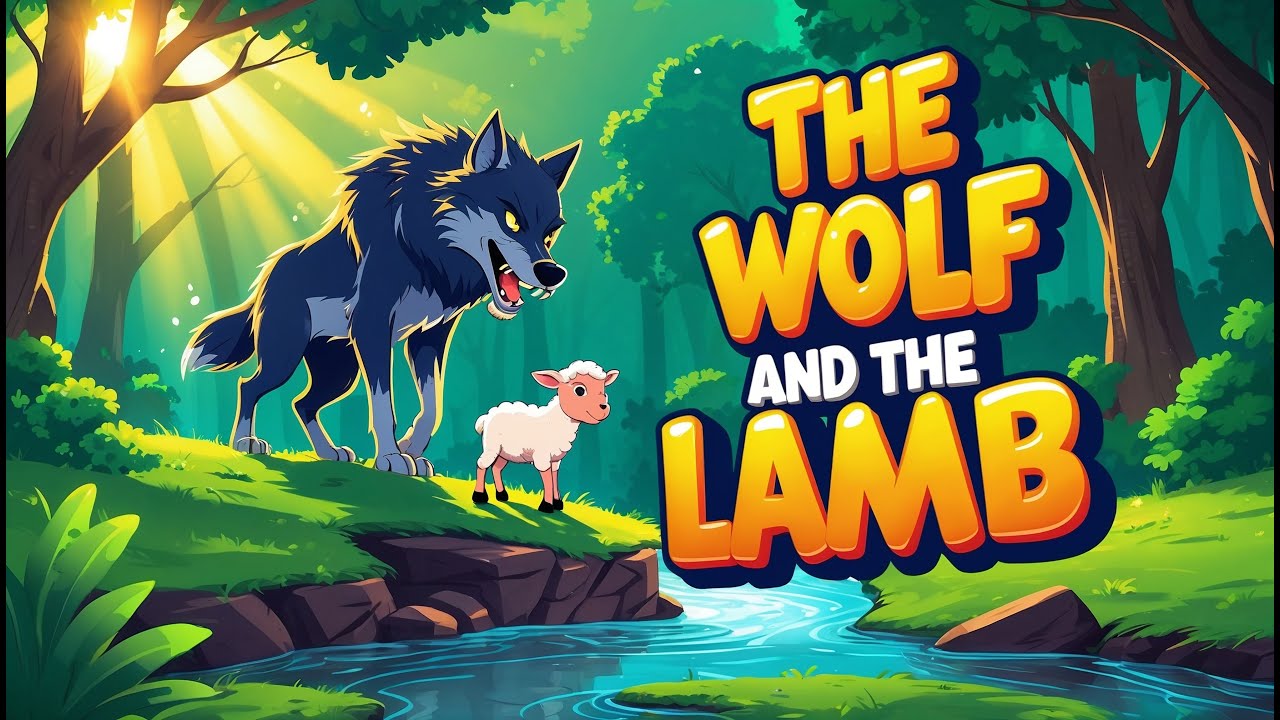 The Wolf and the Lamb - Aesop's Fables | Moral Cartoon Stories for Kids