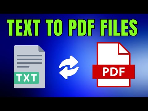 Turn Any TEXT into a PDF in SECONDS! - How to Convert Text to PDF