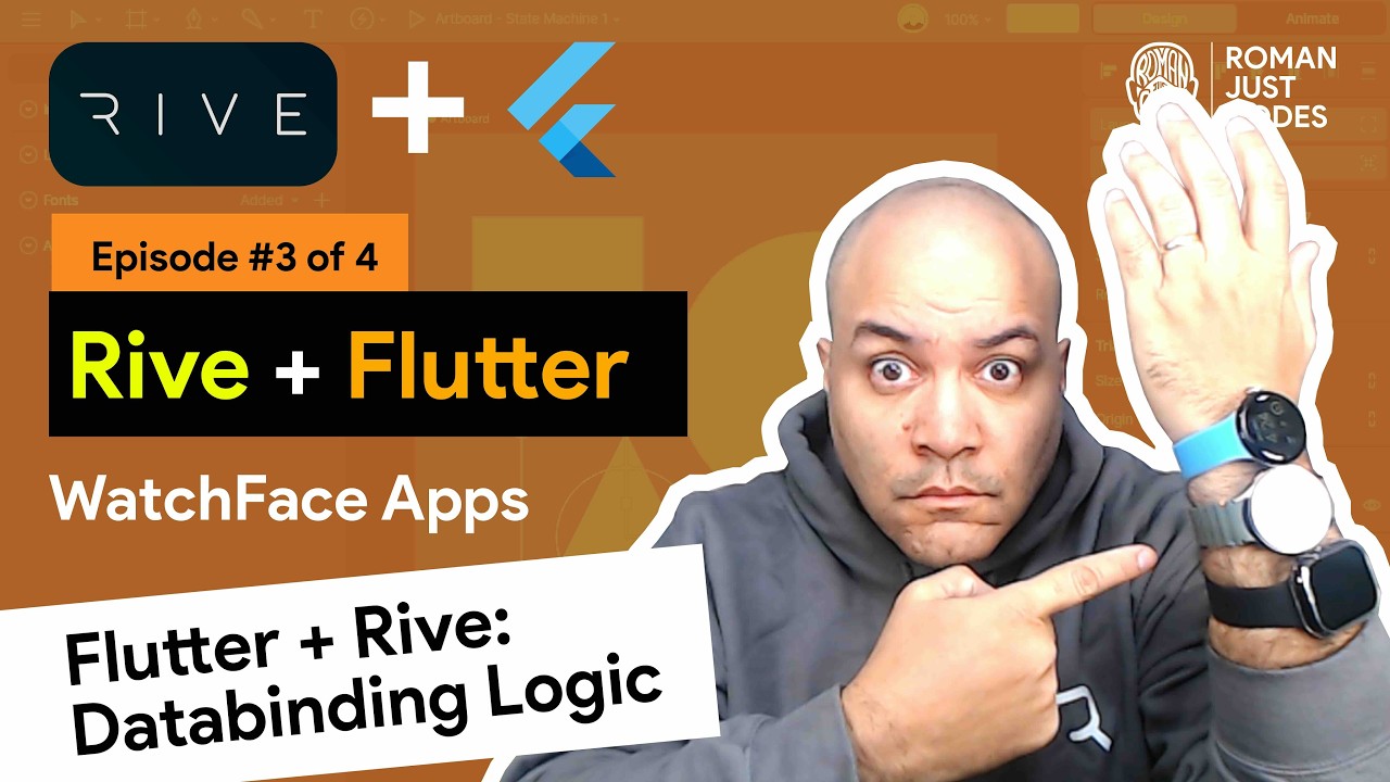 Rive + Flutter: Flutter + Rive: Databinding Logic (Episode 3)