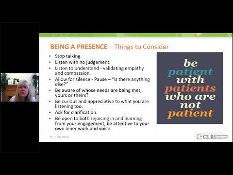 A Ripple of Thoughtful Words for Communication at End of Life - Suffering and Being Present