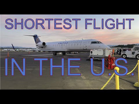 SHORTEST FLIGHT IN US: SkyWest San Francisco to Santa Rosa