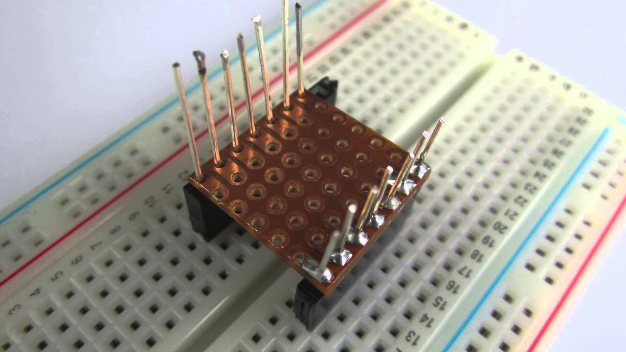 DIY breadboard compatible breakout for the ESP-03 / ESP8266 WiFi Module