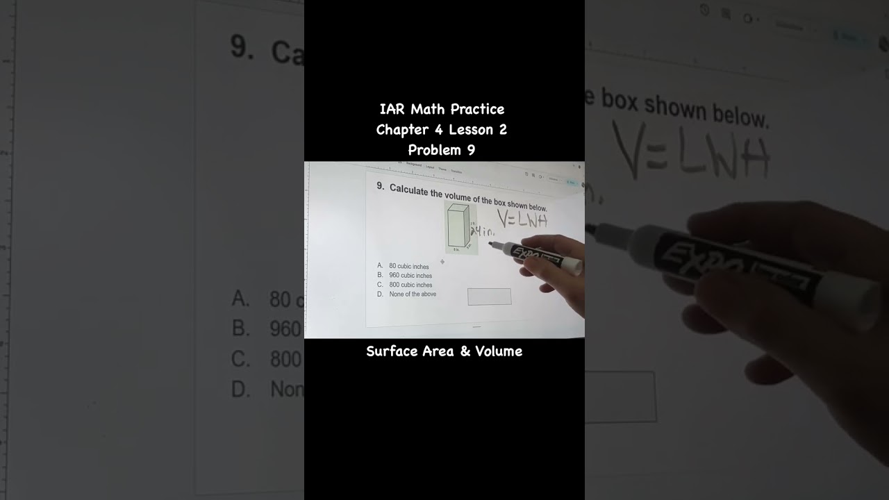 Surface Area & Volume Problem 9 #mathteacher #mathtutor #mathcourse #surfaceareaandvolume #trending