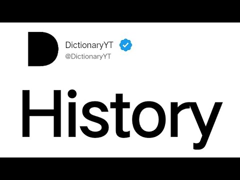 History Meaning in English