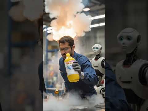 Chemist under robot supervision – who’s in charge? 🤖#chemistry #robot #science #lab #technology #ai