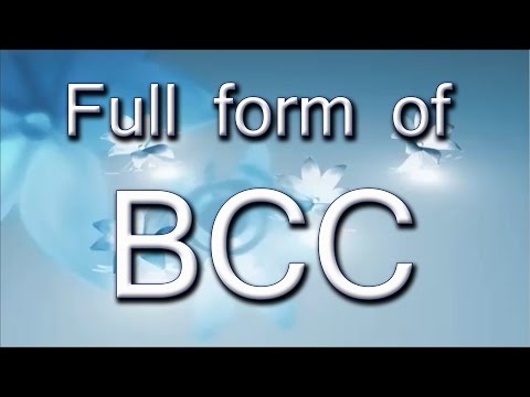 Full Form Of BCC