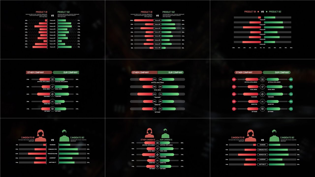Comparison Chart  | After Effects Template