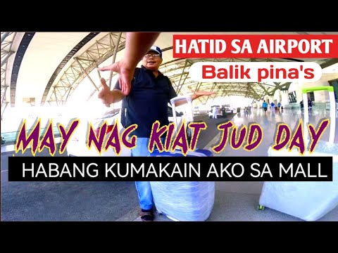 Habang kumakain ako may nag KIAT JUD DAY. hatid sa #airport at nagpa booking ako ng plane ticket