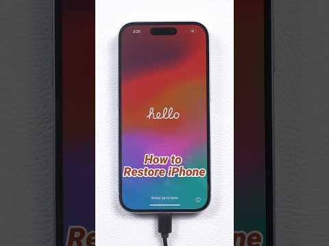 😏How to Restore iPhone? Best way here: #shorts