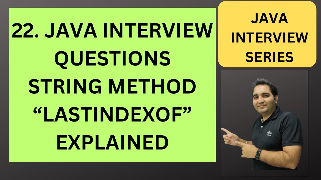 22. Program  String | Java Interview Questions