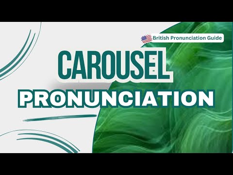 British English Pronunciation of Carousel #vocabularyhouseofficials #carousel #pronounce