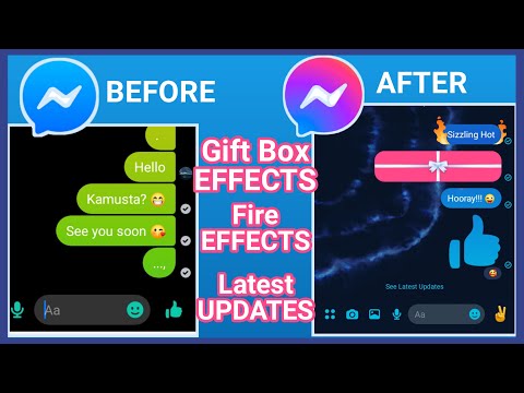 How to use latest feature in MESSENGER - Chat Effects Update! | Pots RT