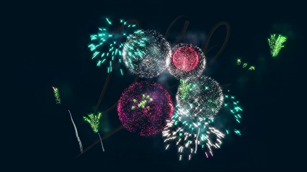 Thinking particles C4D...Test 002 Programmable fireworks