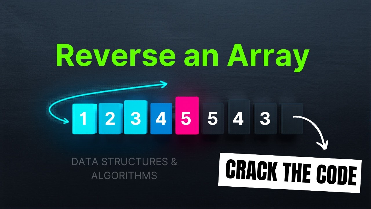Reverse an Array | Easy Solution | Step by Step | Coding Interview Prep🔥🔥 | 0ms Time Complexity⏳