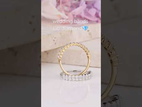 Shine Bright with Lab Diamond Wedding Bands πβ¨ #weddingring #labdiamond #jewelry #lisajewelryus