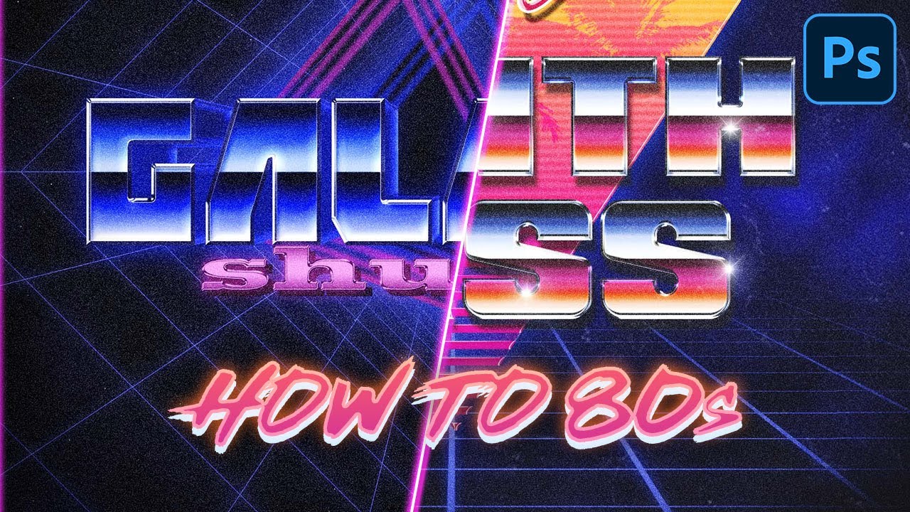 How to make your text 80s Synthwave | 80s Retro Text Effects Pack vol.1