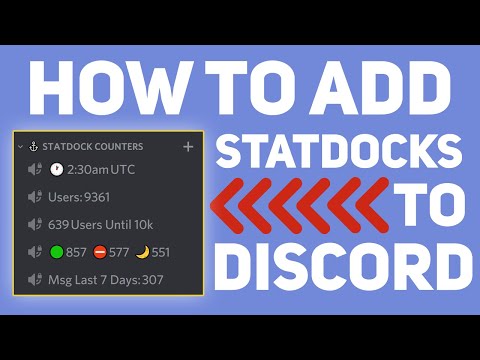 How to Display Member Count / ServerStats in Discord - Statbot Statdocks