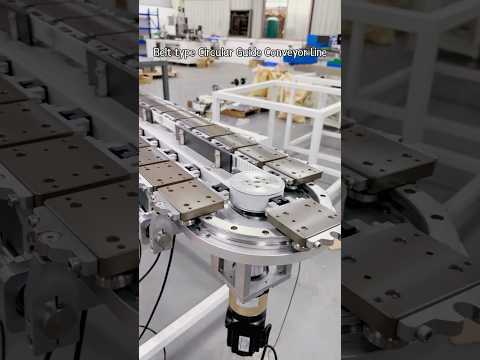 Belt type Circular Guide Conveyor Line #linearmotion #automation #factory #machine #mechanical