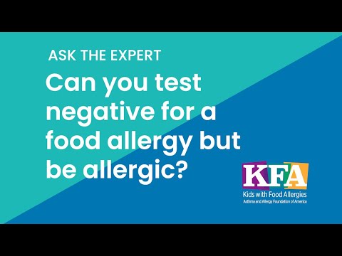 Can you test negative for food allergy but be allergic?