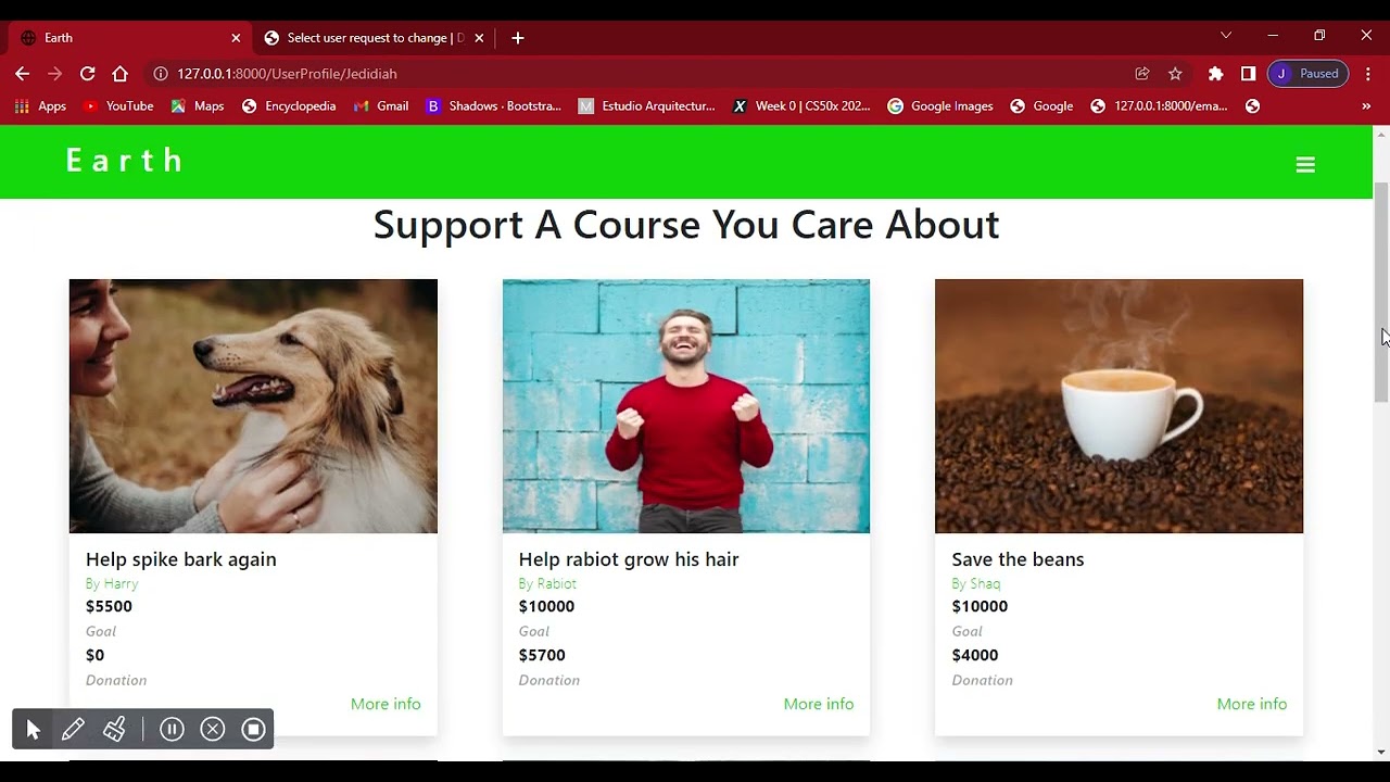 CS50  WEB PROGRAMMING WITH PYTHON AND JAVASCRIPT CAPSTONE PROJECT DEMONSTRATION