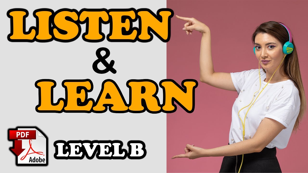Listening Comprehension  Exercise - level B+ PDF - Easy English Lesson