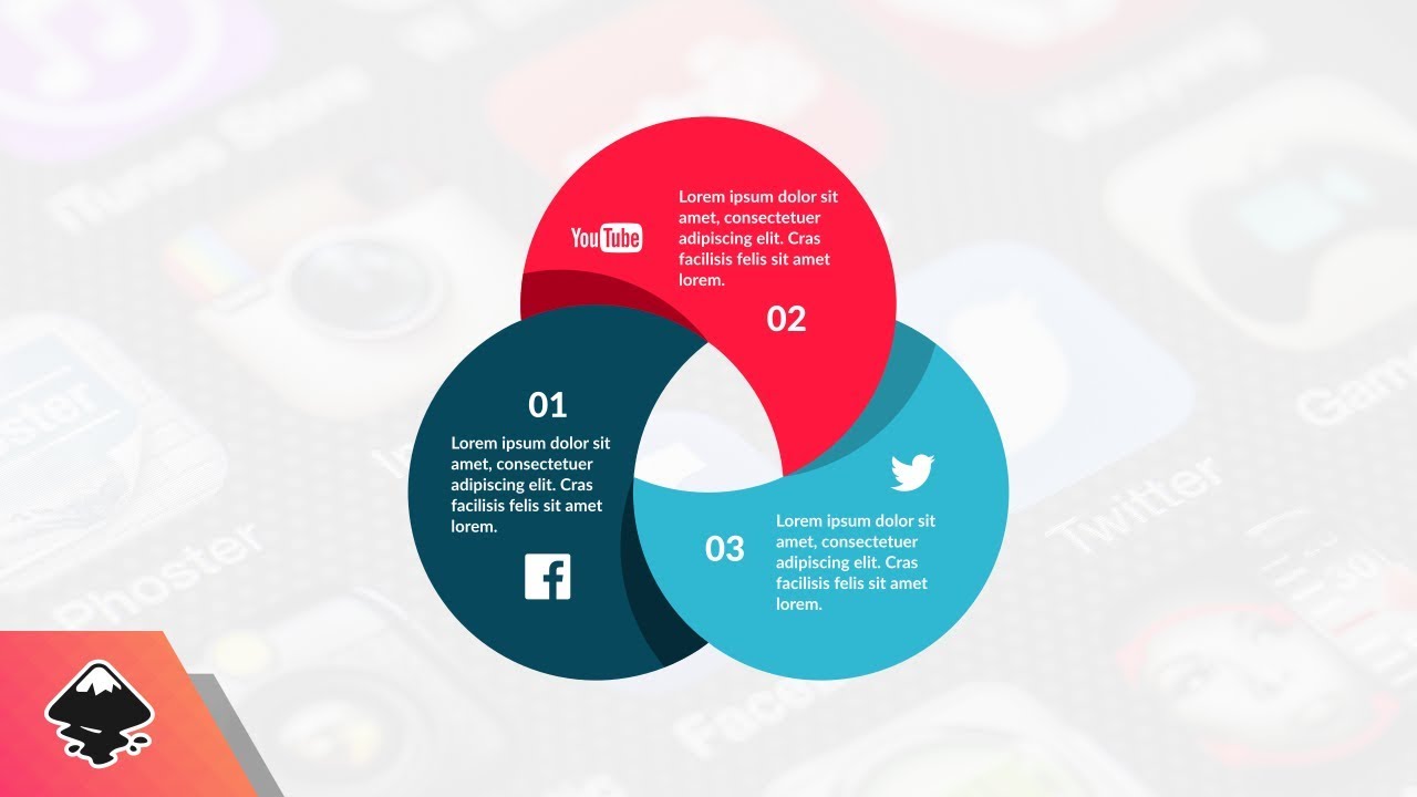 Inkscape Beginner Tutorial: Overlapping Circle Infographic