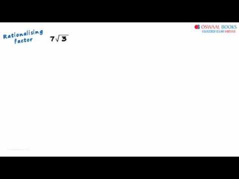 What is a Rationalising Factor (Conjugate)