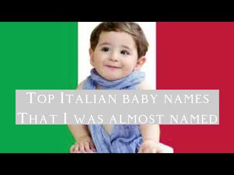 Top 5 ITALIAN baby names for boys!