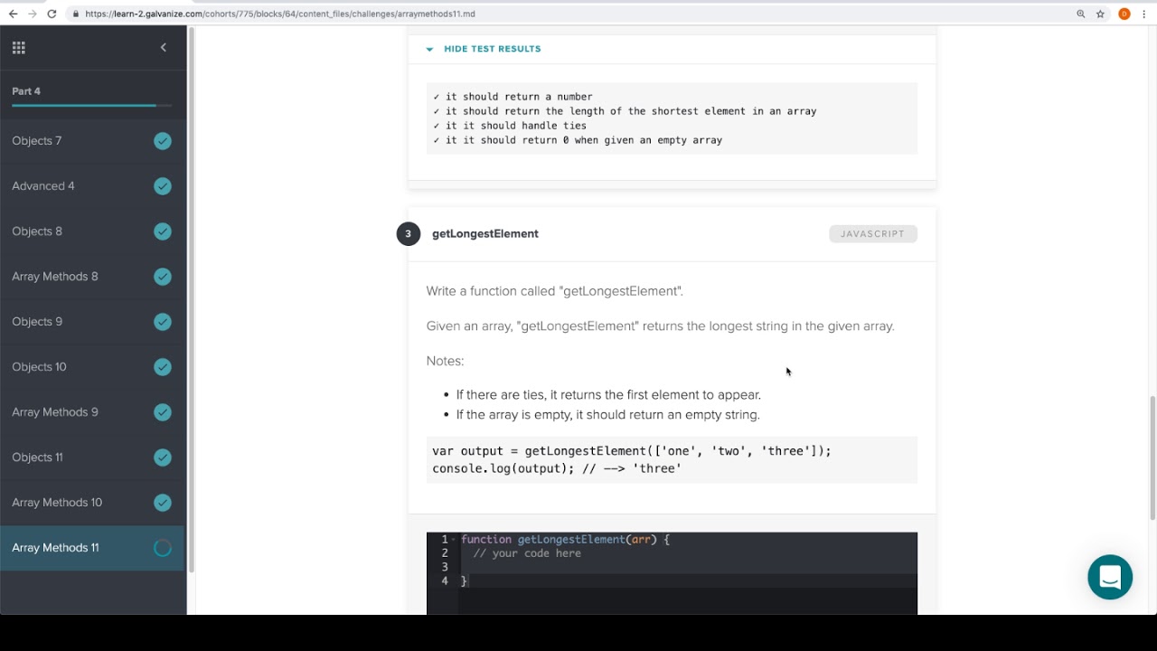Module 1 - Array Methods 11