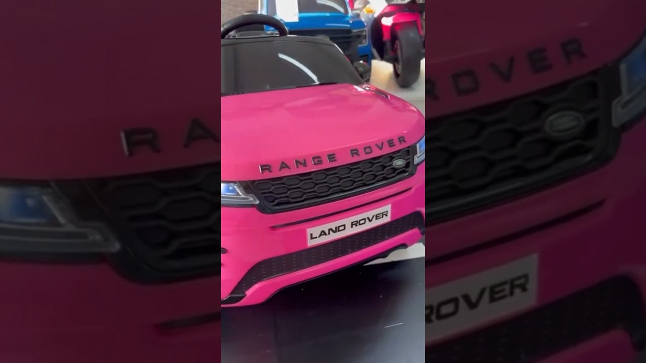 Mini carro elétrico infantil suporta 25 kg 12V land Rover evoque controle luzes  BW 128 banco couro