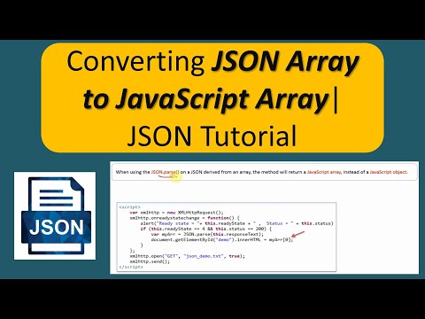 Converting JSON Array to JavaScript Array: A Comprehensive Guide | JSON Tutorial