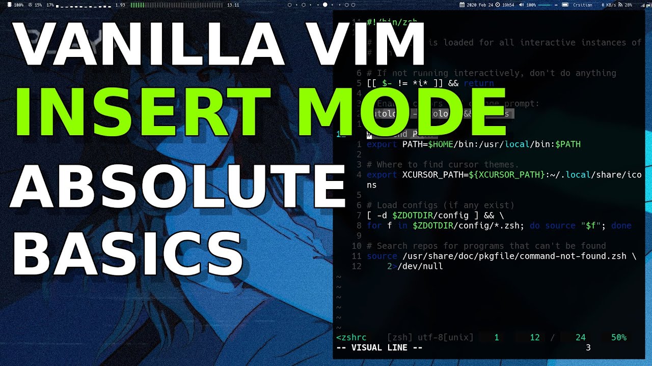 vim: Insert mode basics