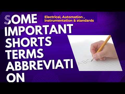 Electrical Abbreviations & There Full Forms | #electrical#youtube