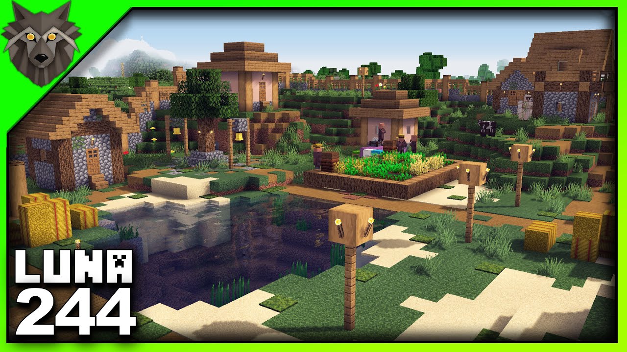 MINECRAFT Survival 244 | Secure The VILLAGE! | MobProofing | LUNA SSP Phase 3