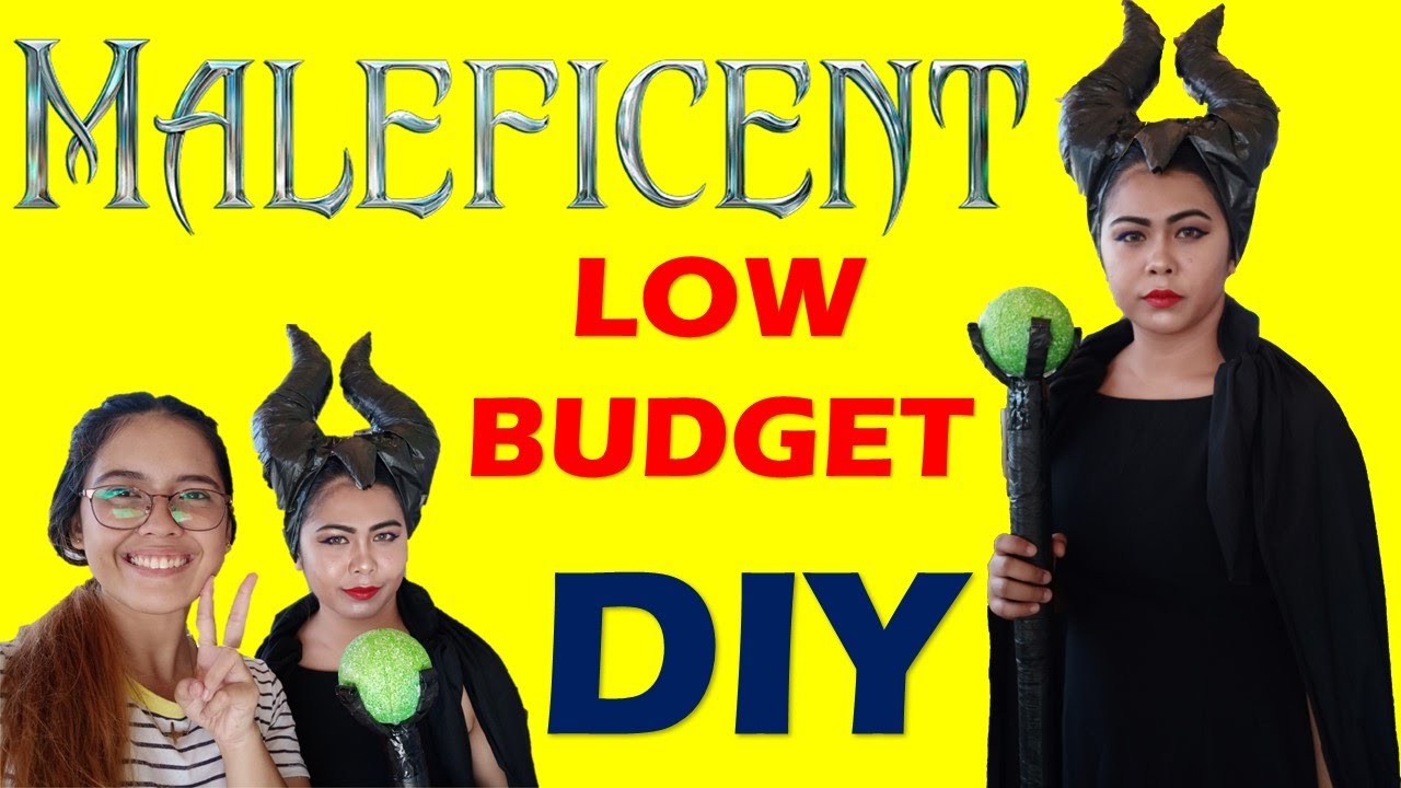CHEAP MALEFICENT HORNS DIY - Yanshimashi