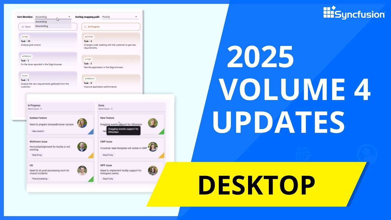 Syncfusion WPF, WinUI, & WinForms Updates—2025 Volume 4